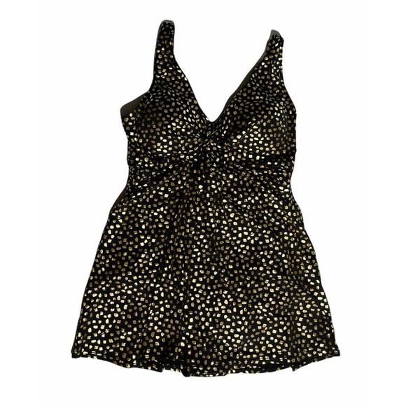 Swimsuits For All | Swim | New Swimsuits For All Womens Black And Gold ...